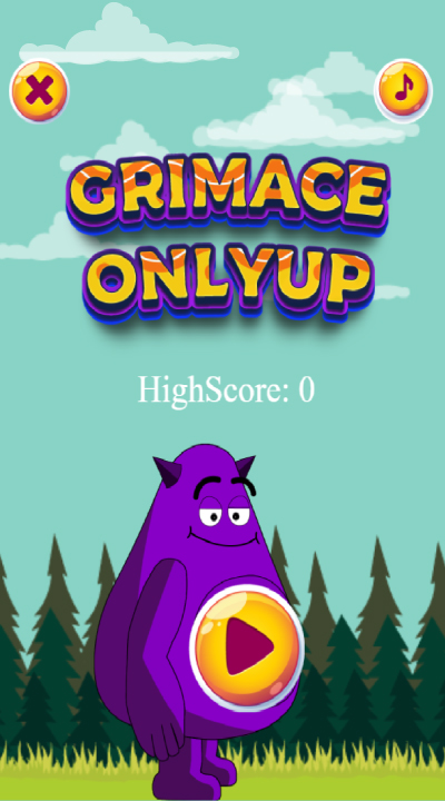Grimace Only Up Game- Arcade Game - HTML5, Construct 3 by naptechlabsltd