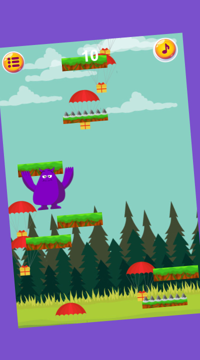 Grimace Only Up Game- Arcade Game - HTML5, Construct 3 by naptechlabsltd