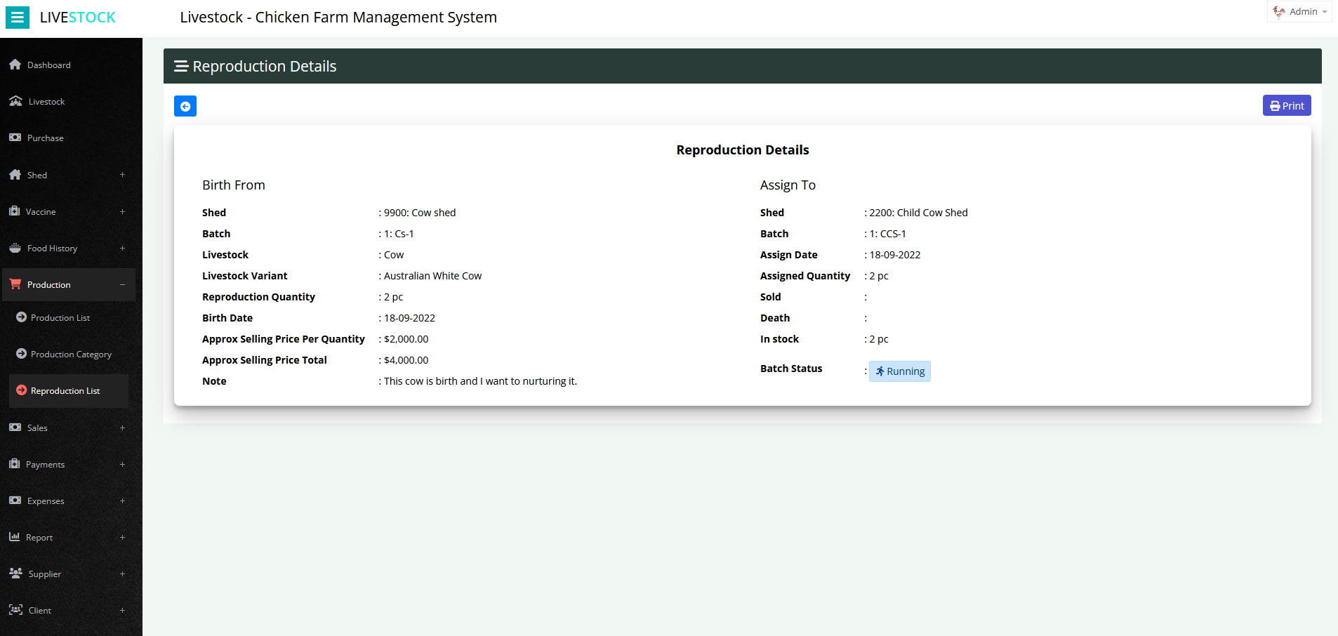 Livestock Management System by wusoft | CodeCanyon