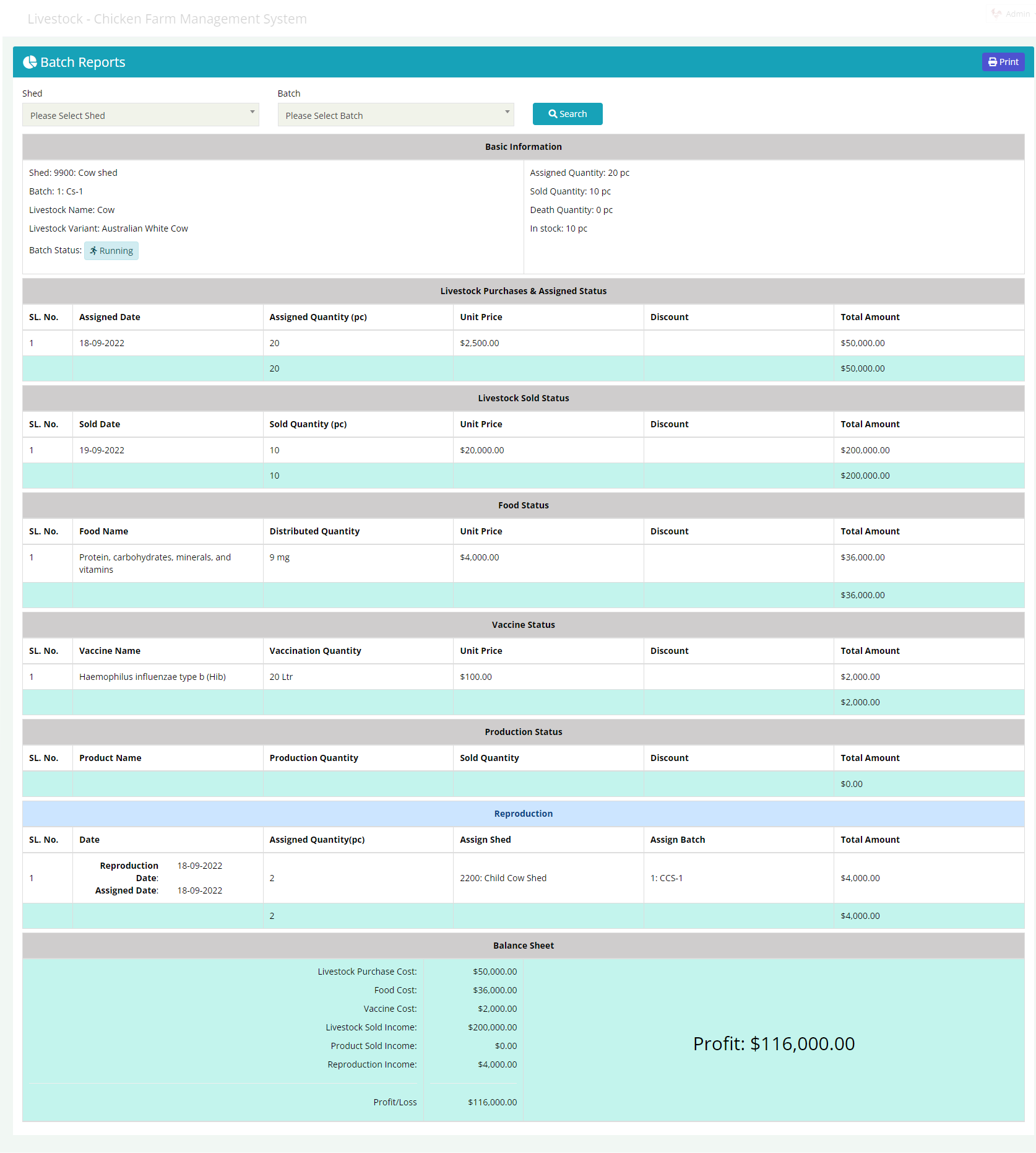 Livestock Management System by wusoft | CodeCanyon