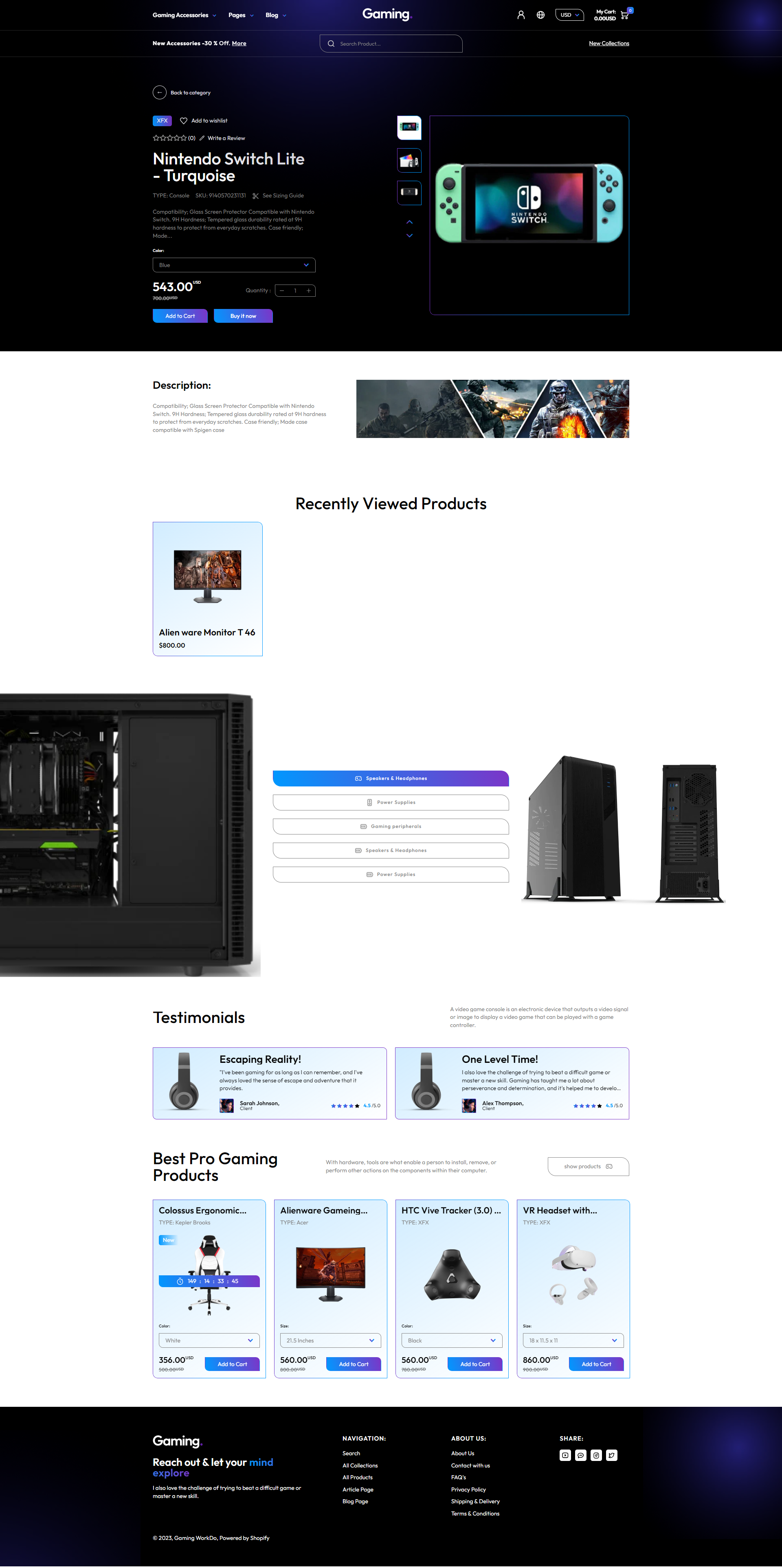 Gaming - Shopify 2.0 eCommerce Theme by RajodiyaInfotech | ThemeForest