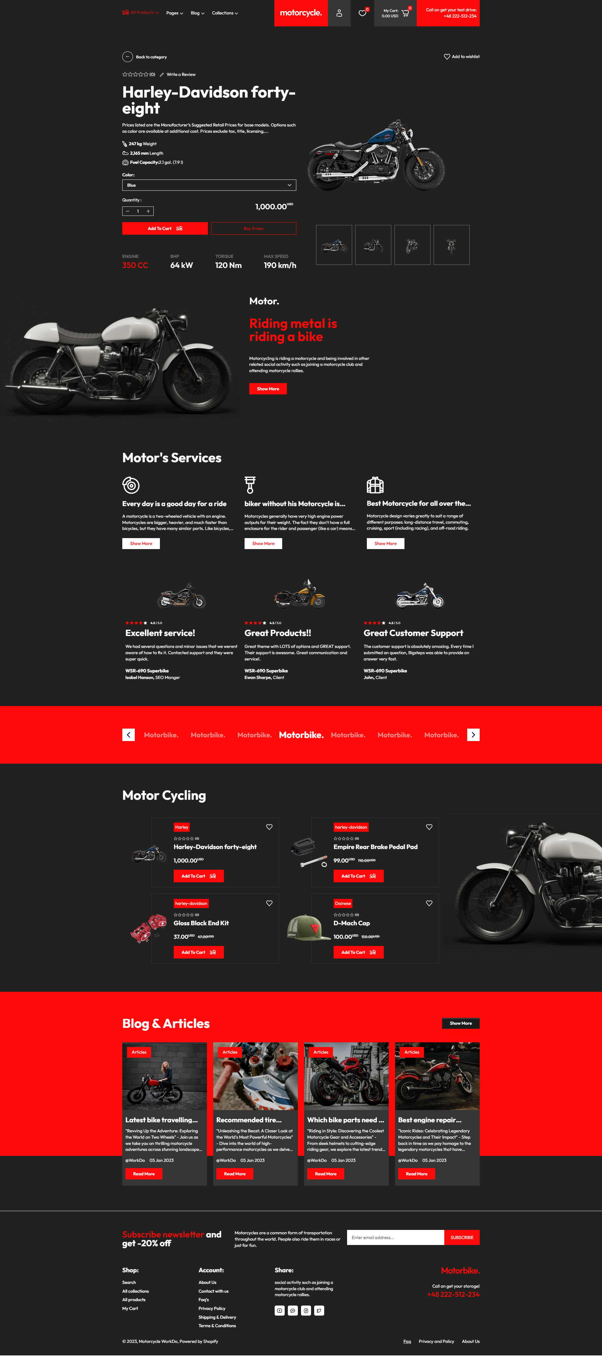 Motorcycle - Shopify 2.0 Bike eCommerce Theme by RajodiyaInfotech ...