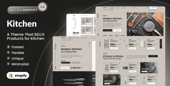 Kitchen - Shopify 2.0 Kitchen Furniture Store Theme by RajodiyaInfotech