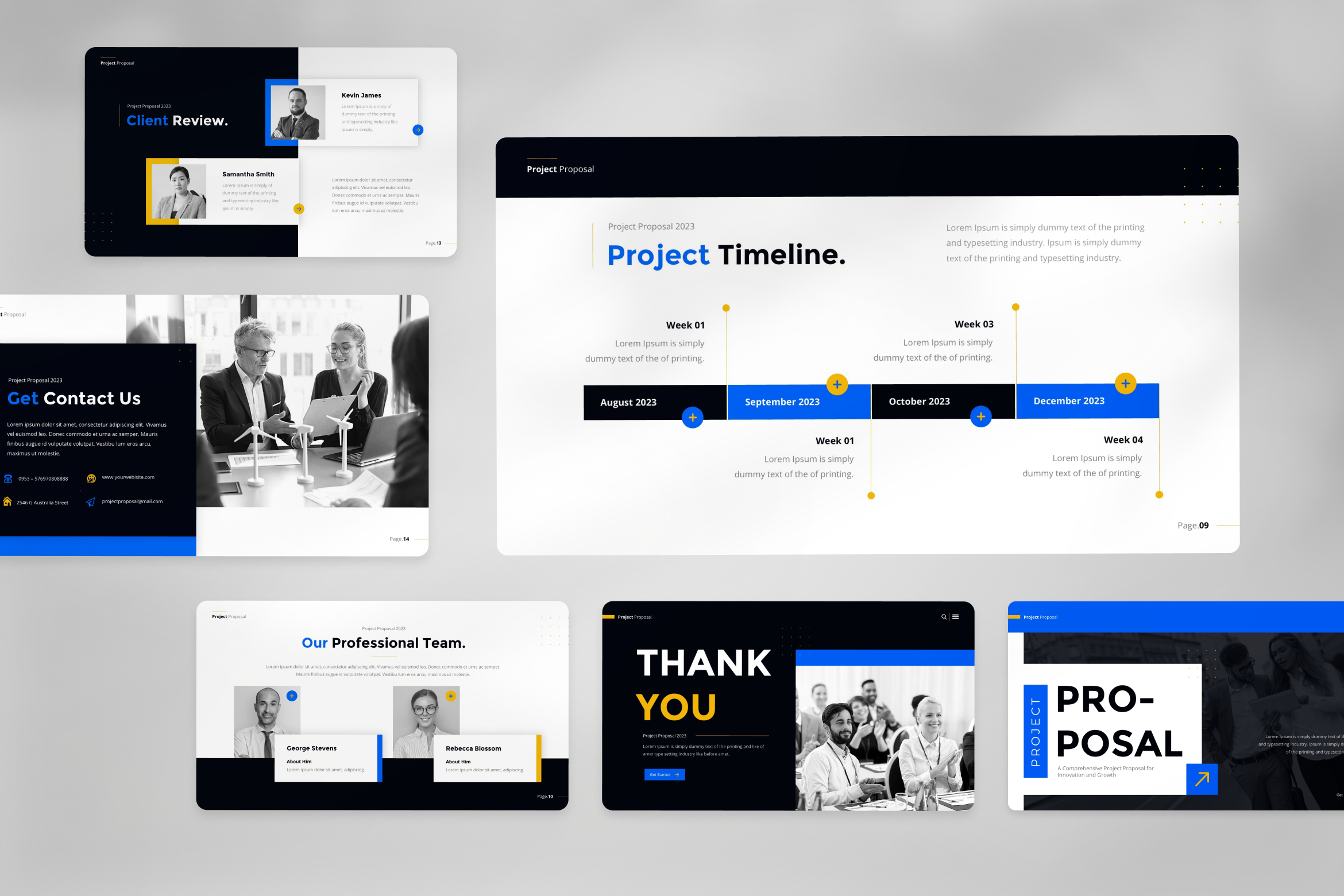 Project Proposal Google Slide, Presentation Templates | GraphicRiver