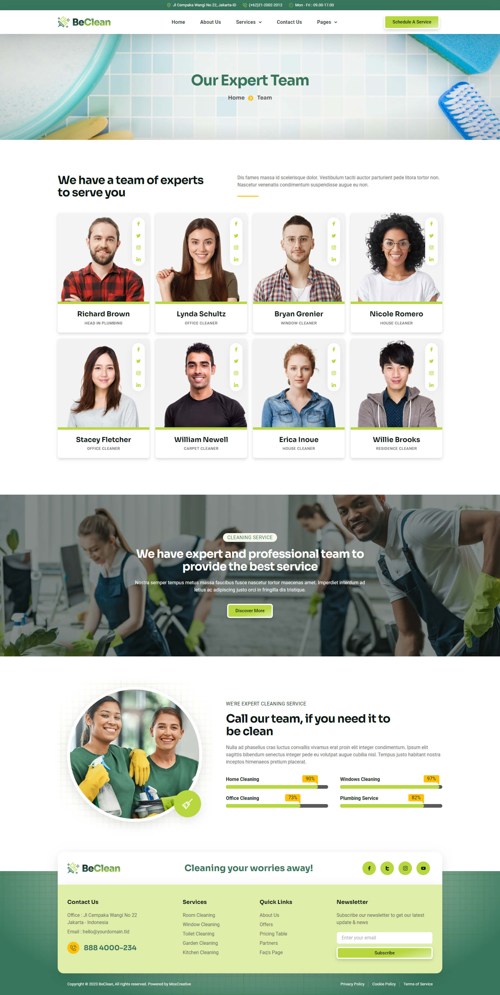 BeClean - Cleaning Service Company Elementor Pro Template Kit by ...