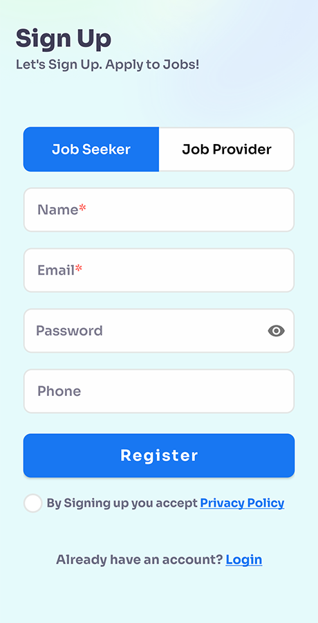 Android Jobs App (Job Seeker, Job Provider, Naukri, Shine, Indeed ...