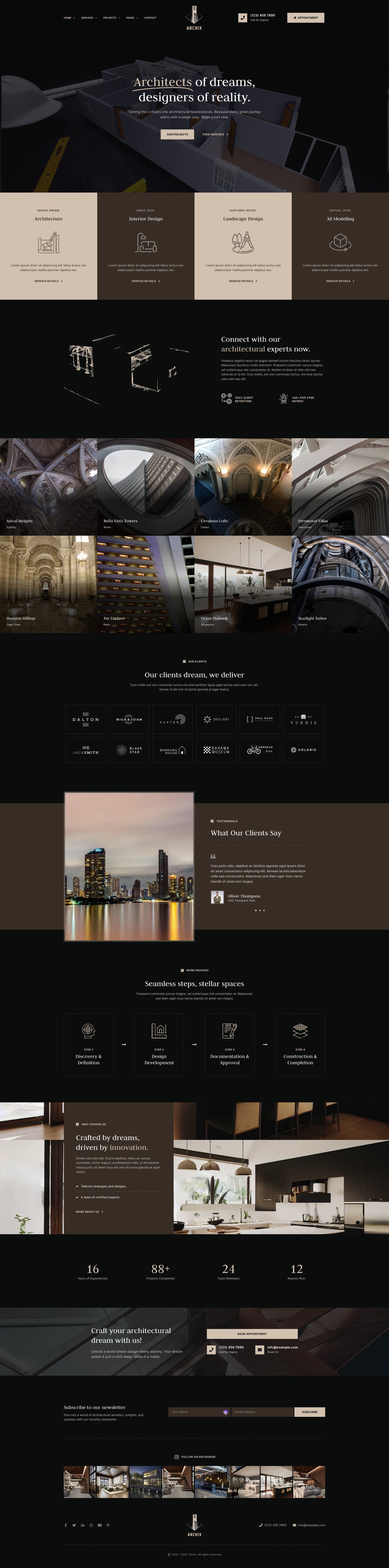 Archix - Architecture & Interior Design Elementor Pro Template Kit by ...