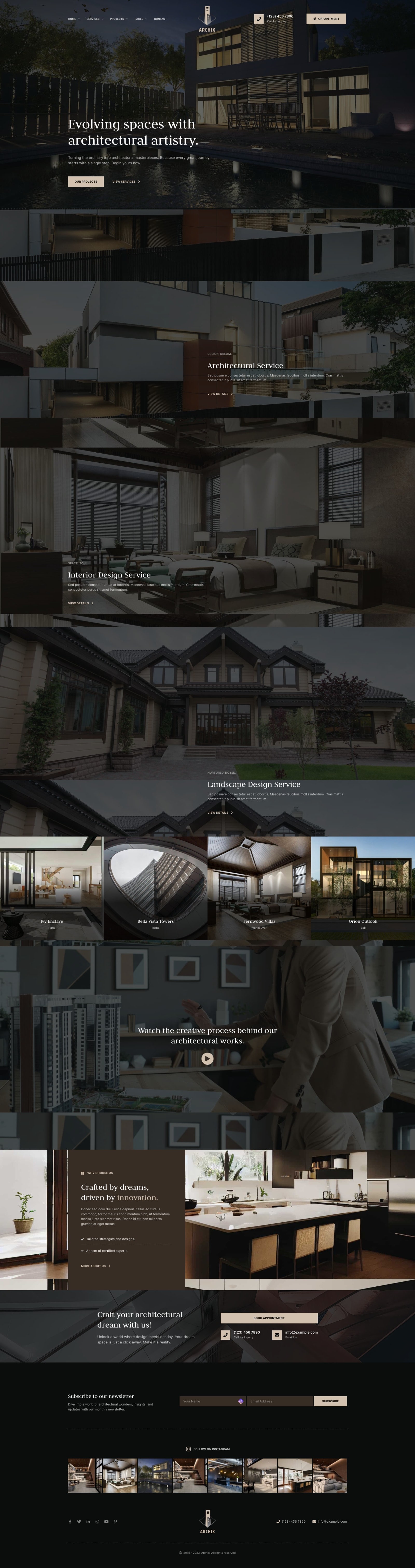 Archix - Architecture & Interior Design Elementor Pro Template Kit by ...