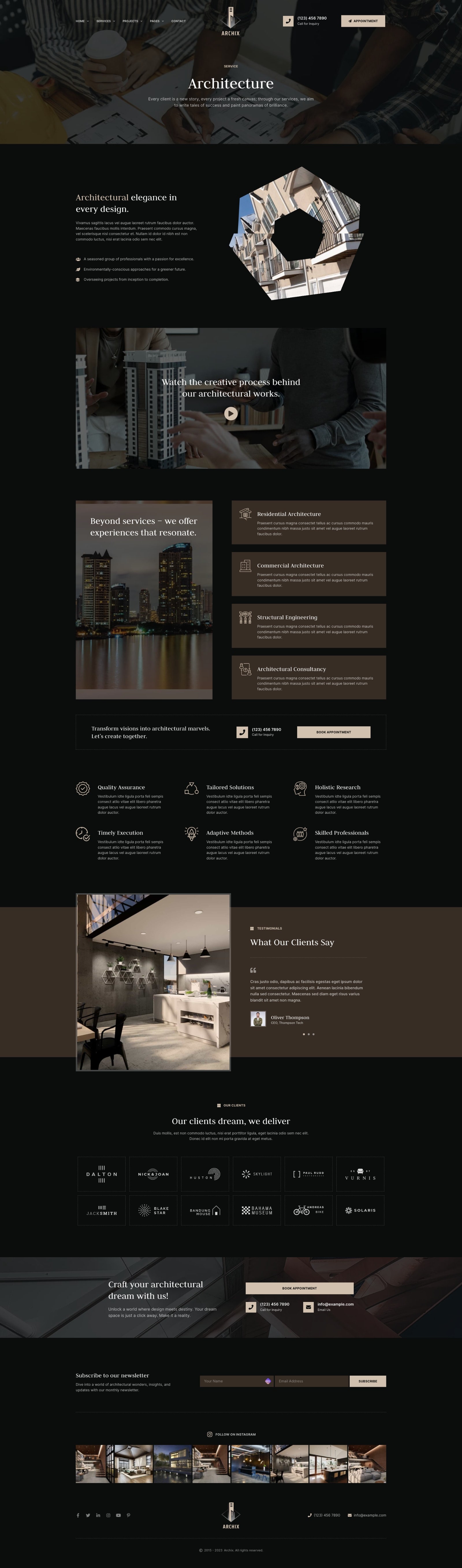 Archix - Architecture & Interior Design Elementor Pro Template Kit by ...