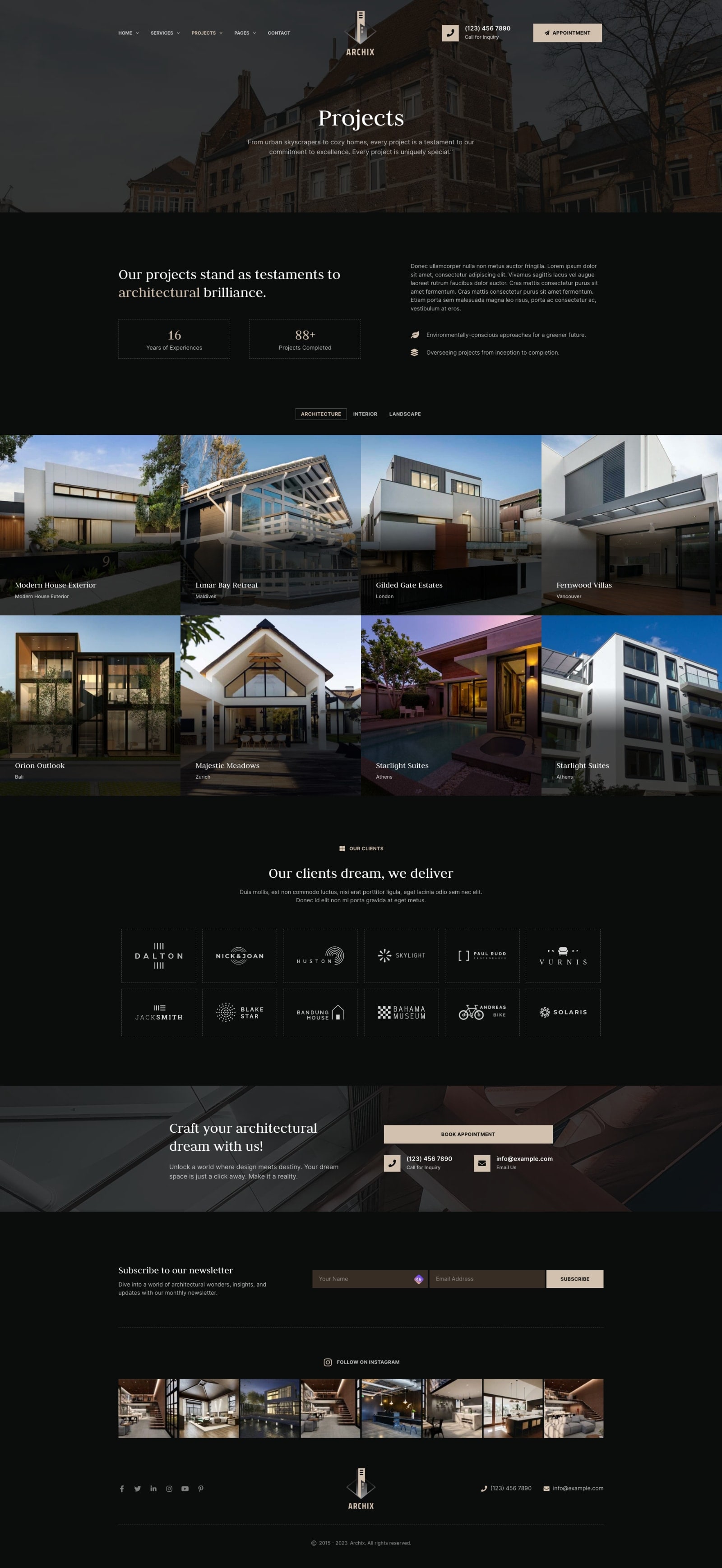 Archix - Architecture & Interior Design Elementor Pro Template Kit by ...