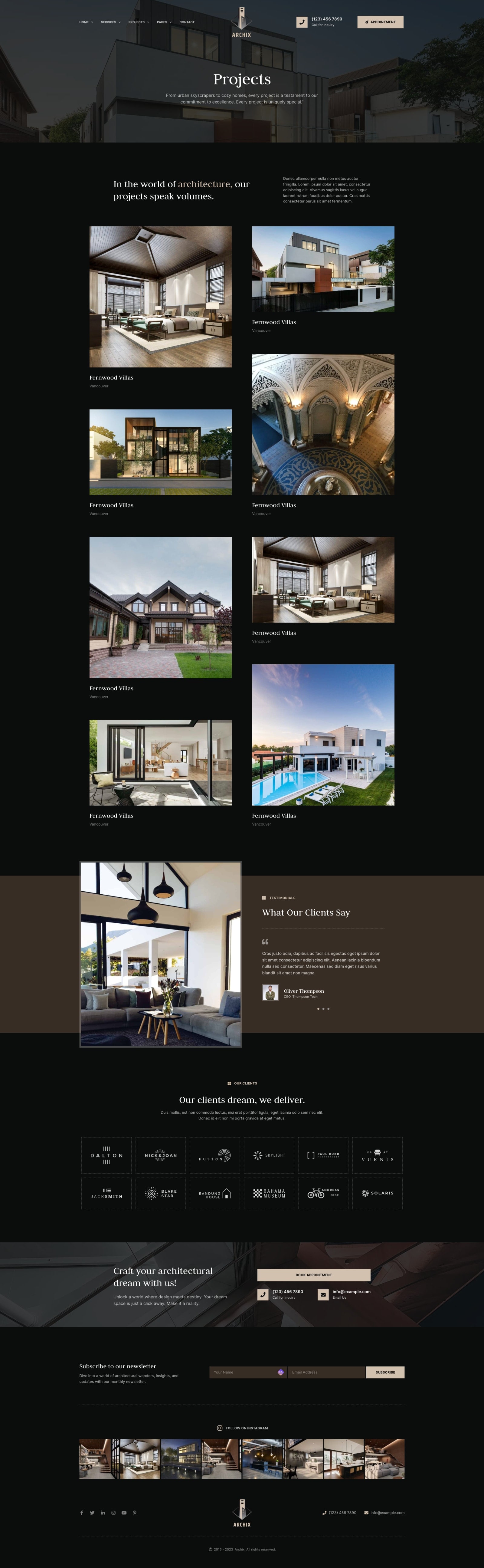 Archix - Architecture & Interior Design Elementor Pro Template Kit by ...