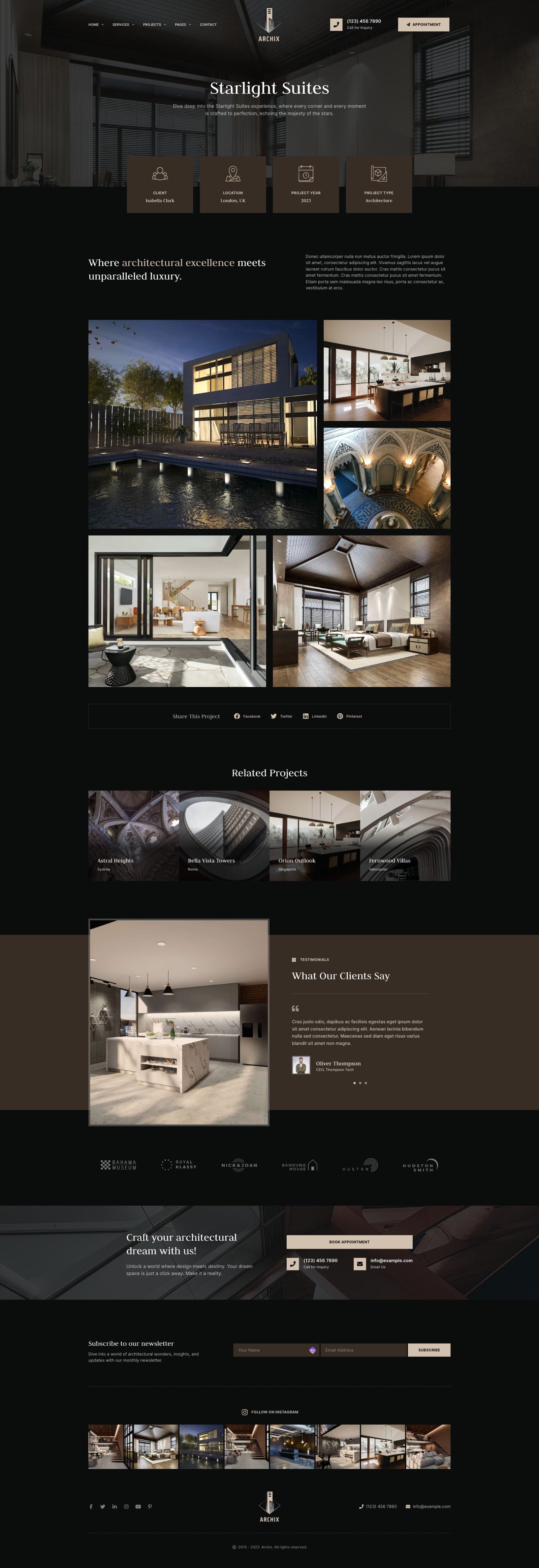 Archix - Architecture & Interior Design Elementor Pro Template Kit by ...