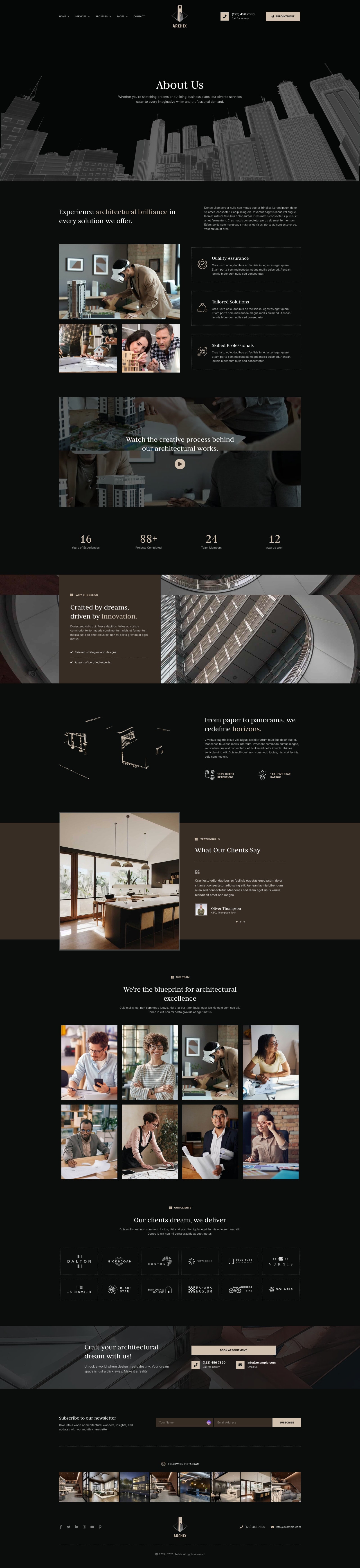 Archix - Architecture & Interior Design Elementor Pro Template Kit by ...