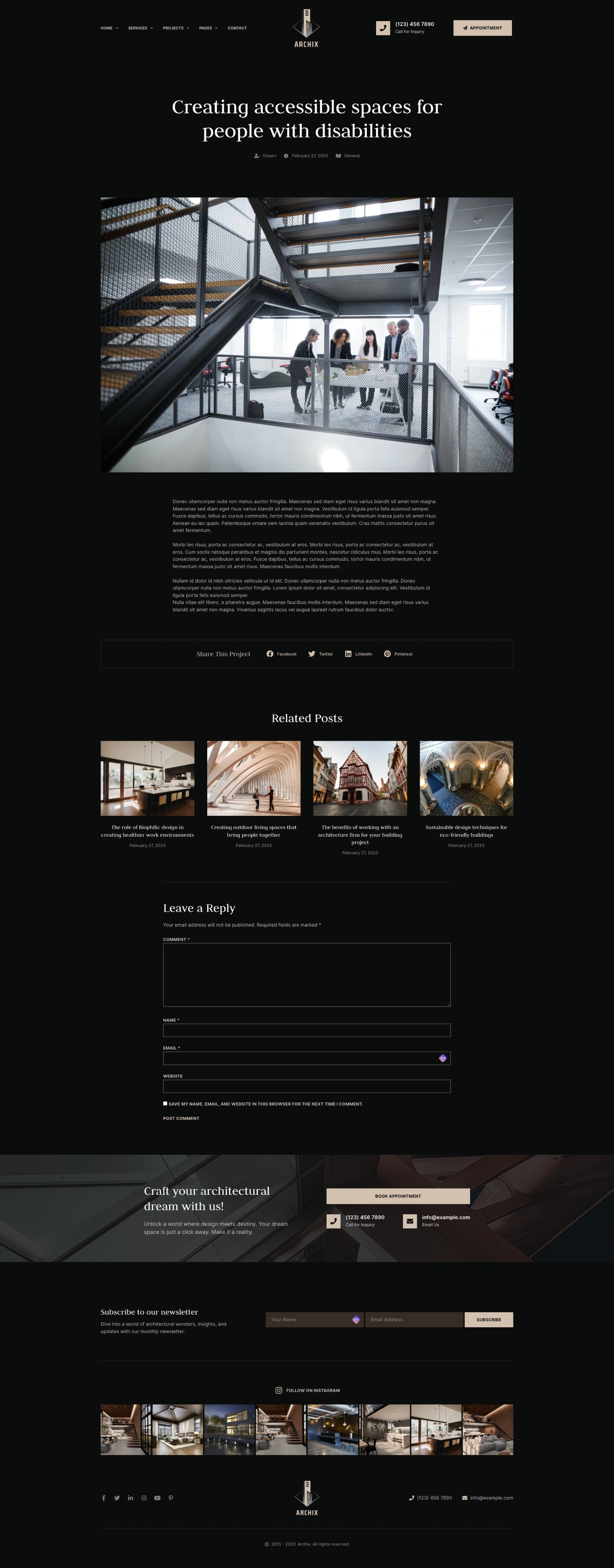 Archix - Architecture & Interior Design Elementor Pro Template Kit by ...