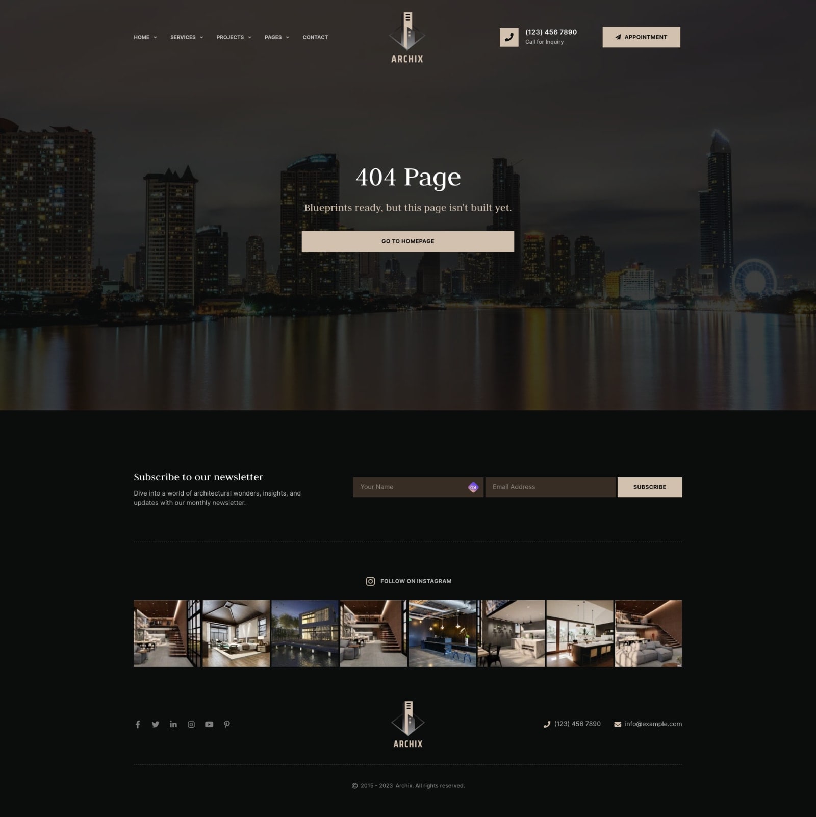 Archix - Architecture & Interior Design Elementor Pro Template Kit by ...