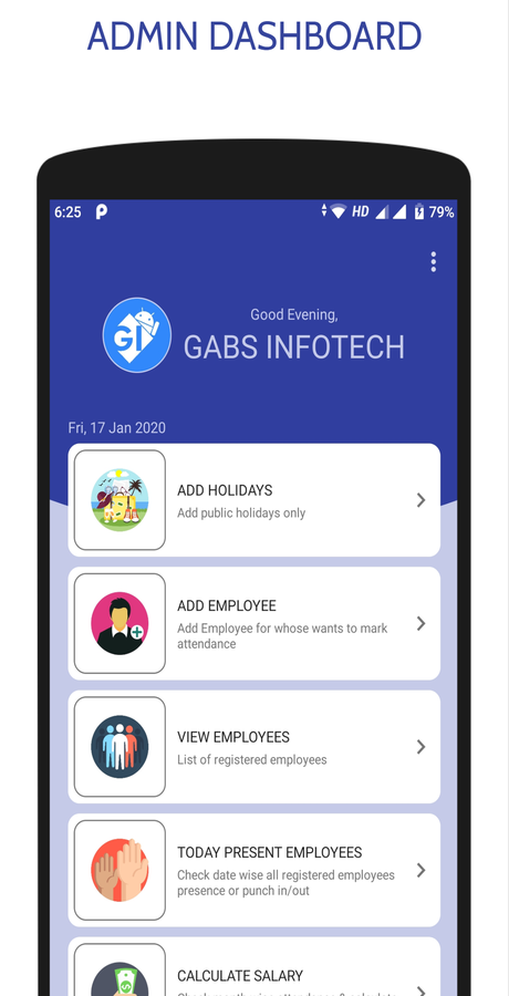 Employee Attendance Management System - Source Code by TusharGabani