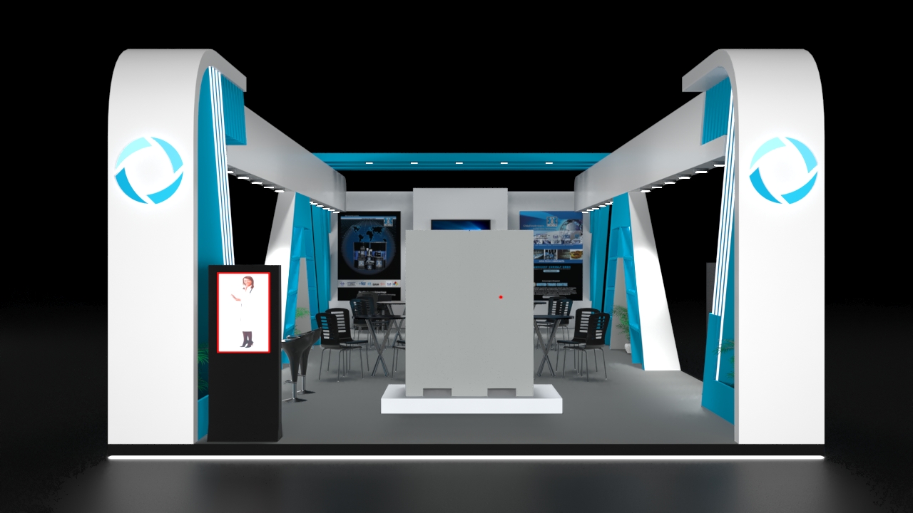 Exhibition Booth, Expo Booth, Display Booth, 3 Side Open, 15m x 6m by ...