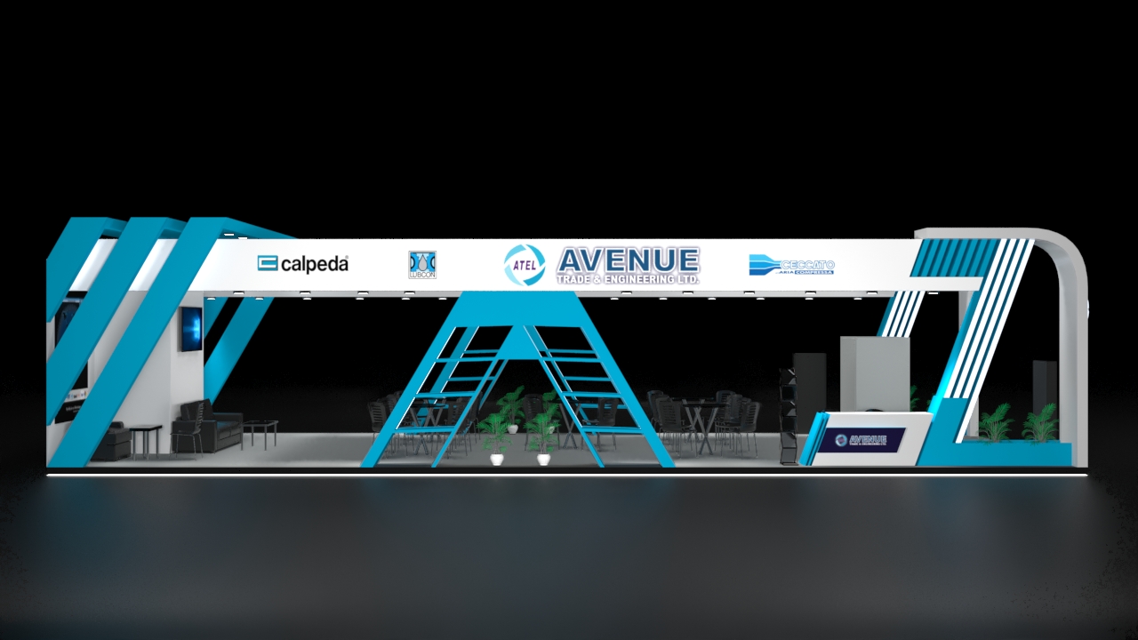 Exhibition Booth, Expo Booth, Display Booth, 3 Side Open, 15m x 6m by ...