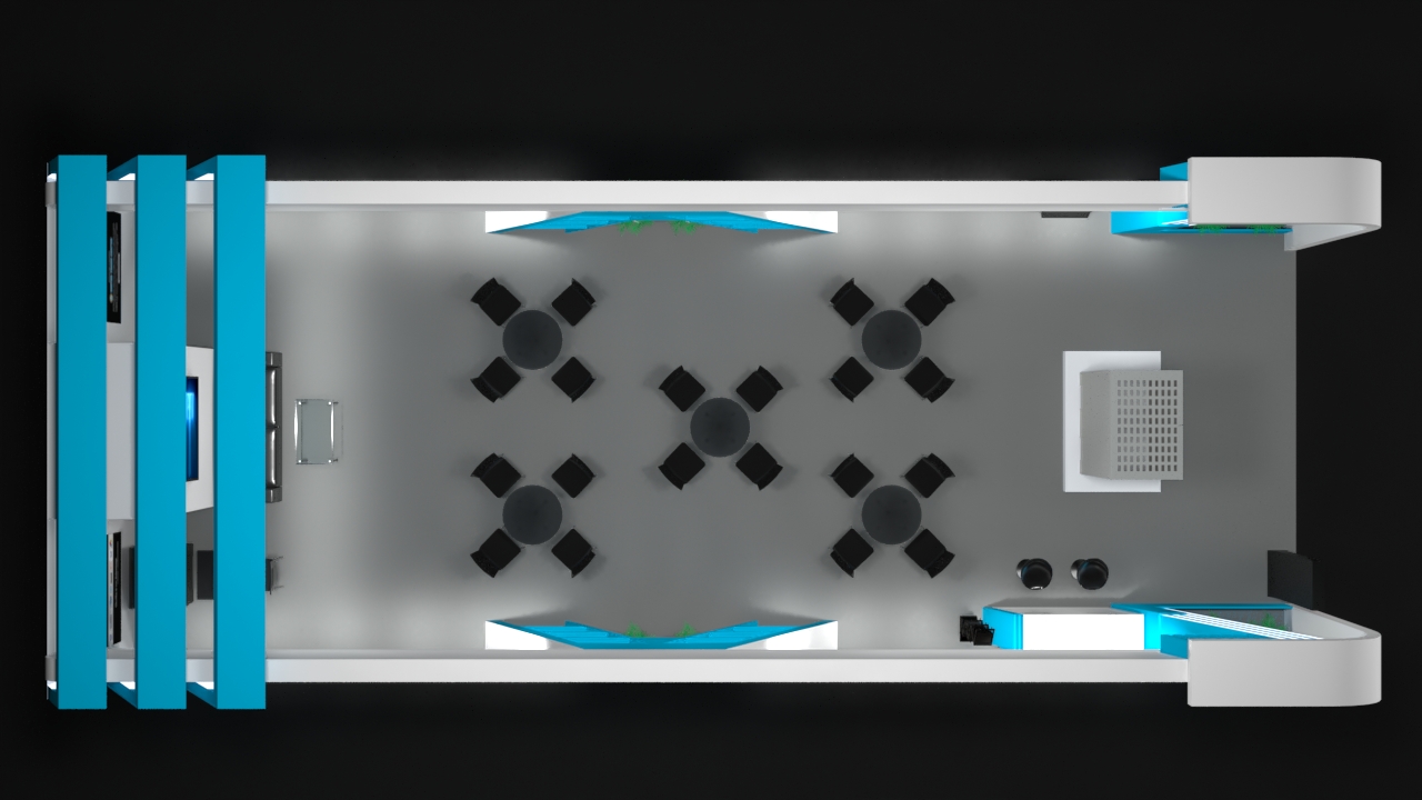 Exhibition Booth, Expo Booth, Display Booth, 3 Side Open, 15m x 6m by ...