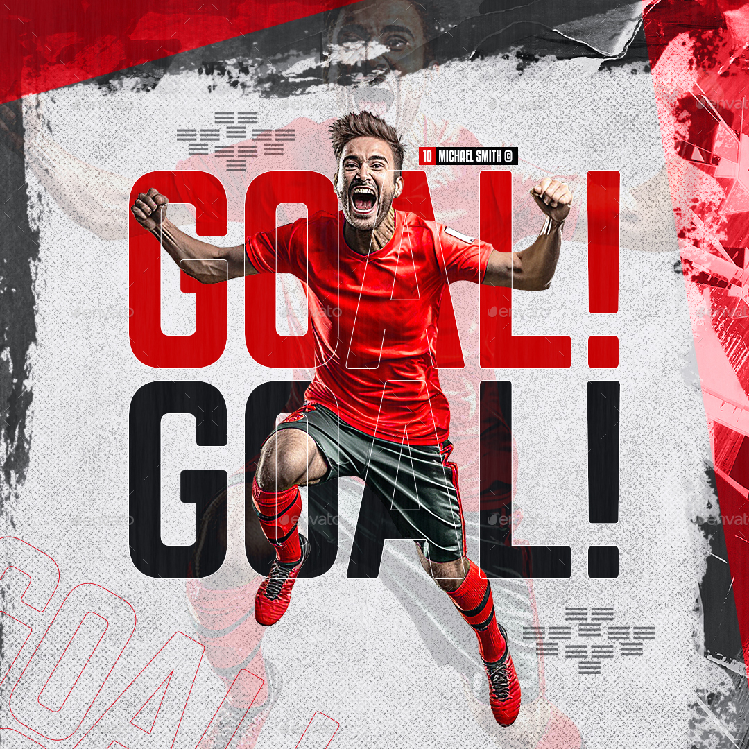 Soccer Social Media Pack Template, Web Elements | GraphicRiver