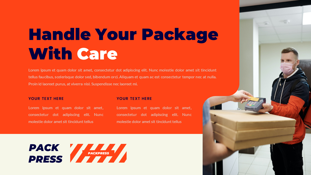 Packpress – Logistics, Delivery & Transportation Powerpoint Template ...