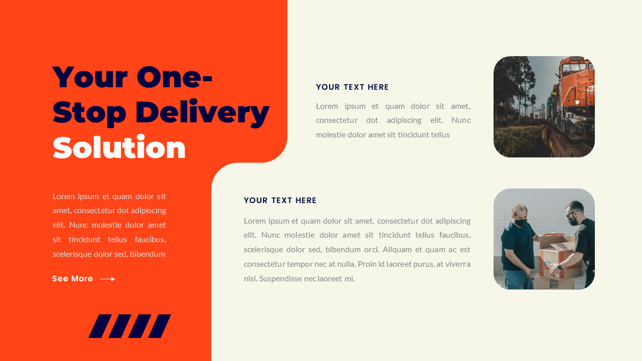 Packpress – Logistics, Delivery & Transportation Powerpoint Template ...