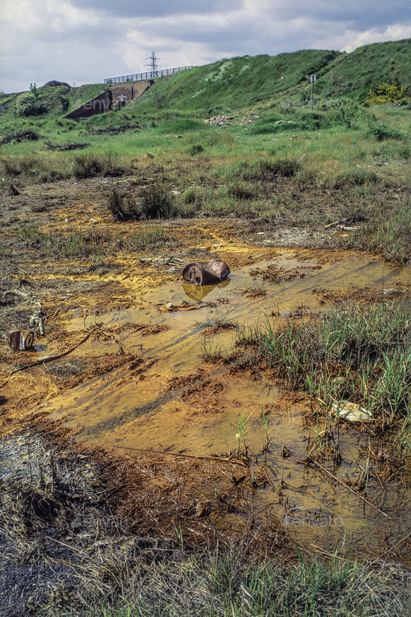 Land polluted with chemicals. Stock Photo by wirestock | PhotoDune