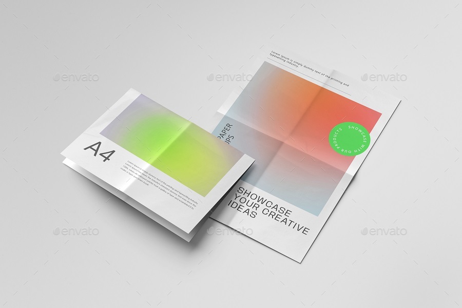 A4 Paper Kraft Mockup, Graphics | GraphicRiver