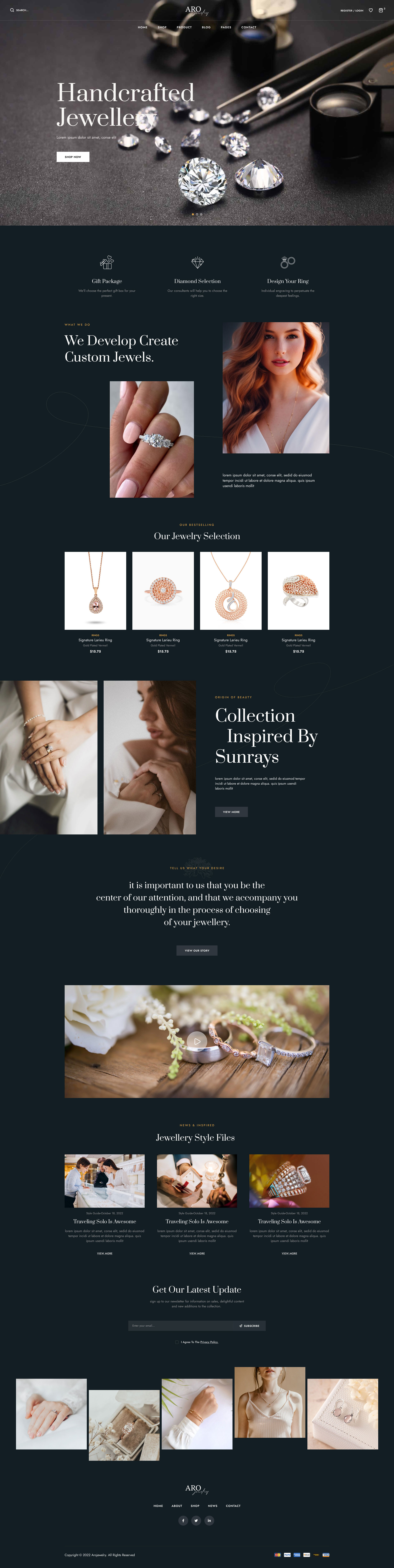 Aro - Jewelry Store WordPress Theme by themelexus | ThemeForest