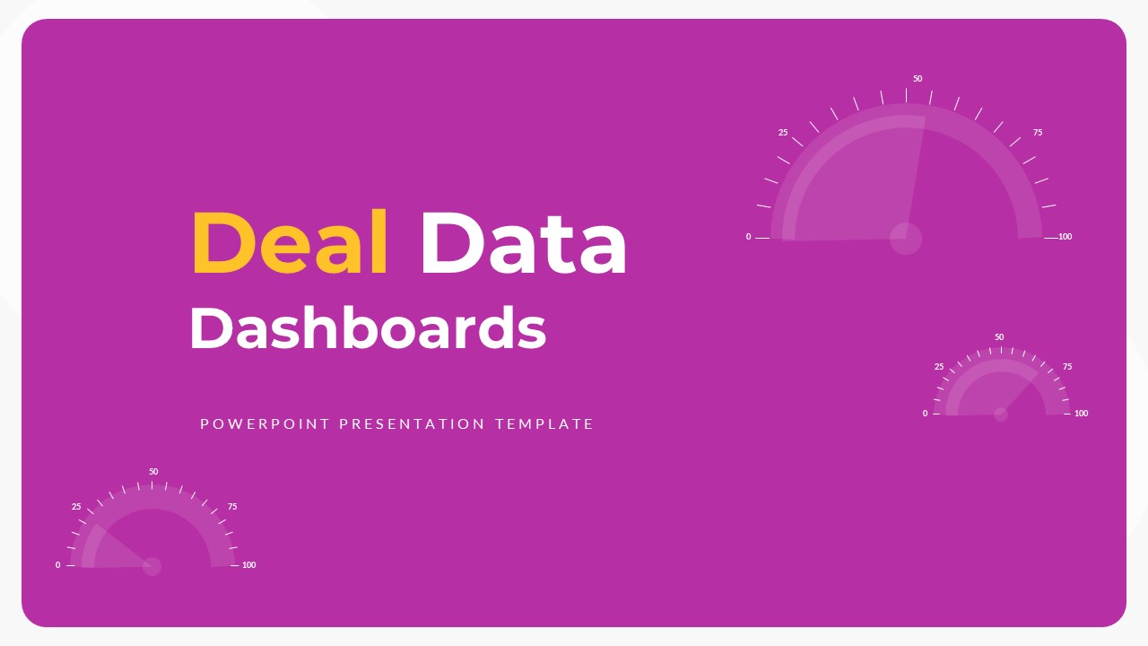 Deal Data Dashboards PowerPoint Presentation Template, Presentation ...