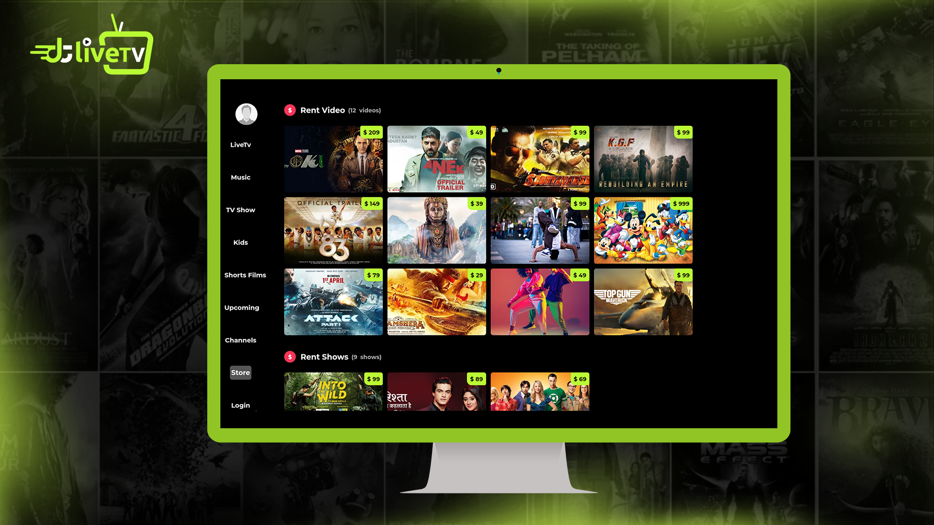 DTLiveTV - Flutter Android TV App - Movies – TV Series – Live TV ...