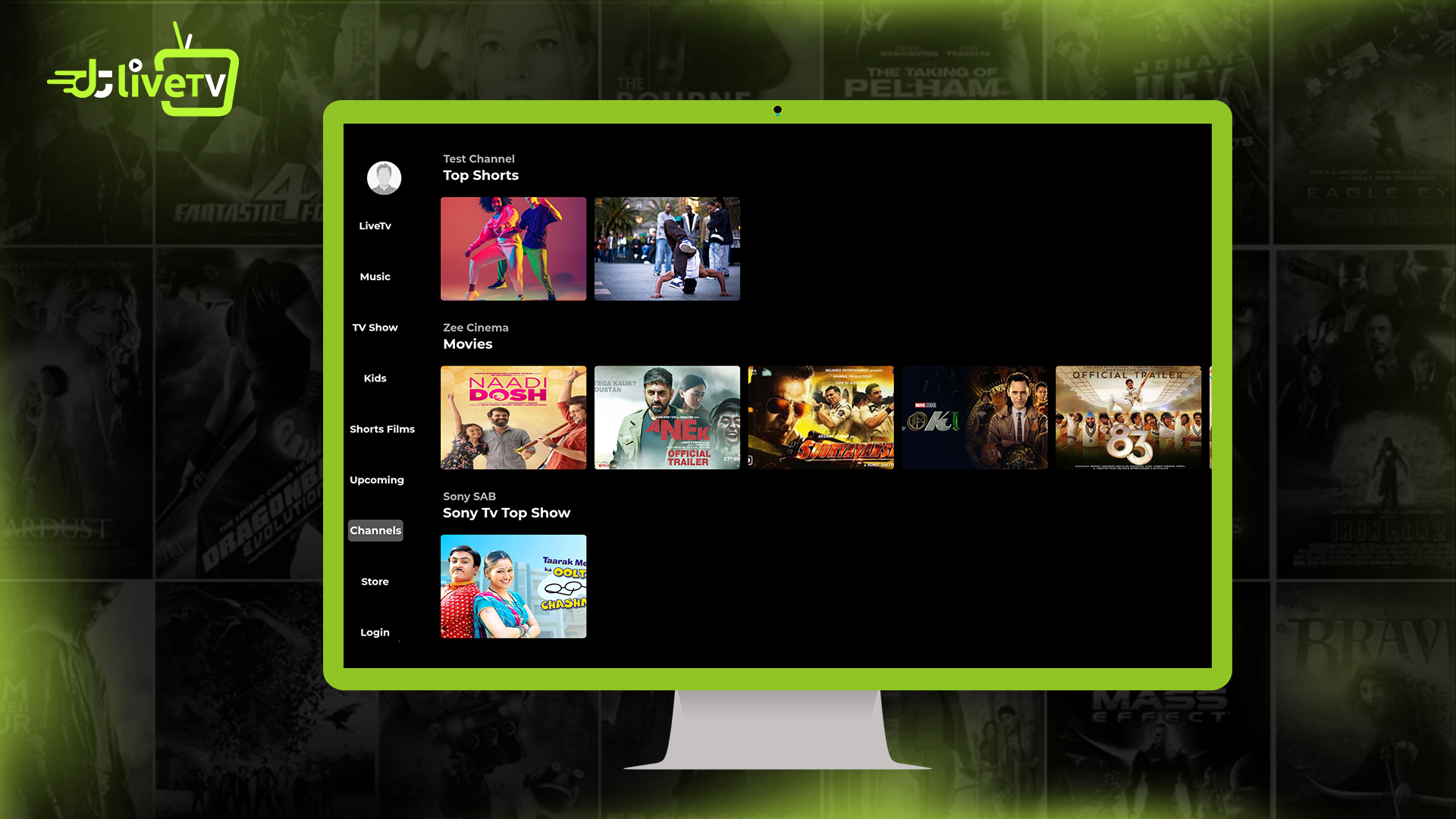 DTLiveTV - Flutter Android TV App - Movies – TV Series – Live TV ...