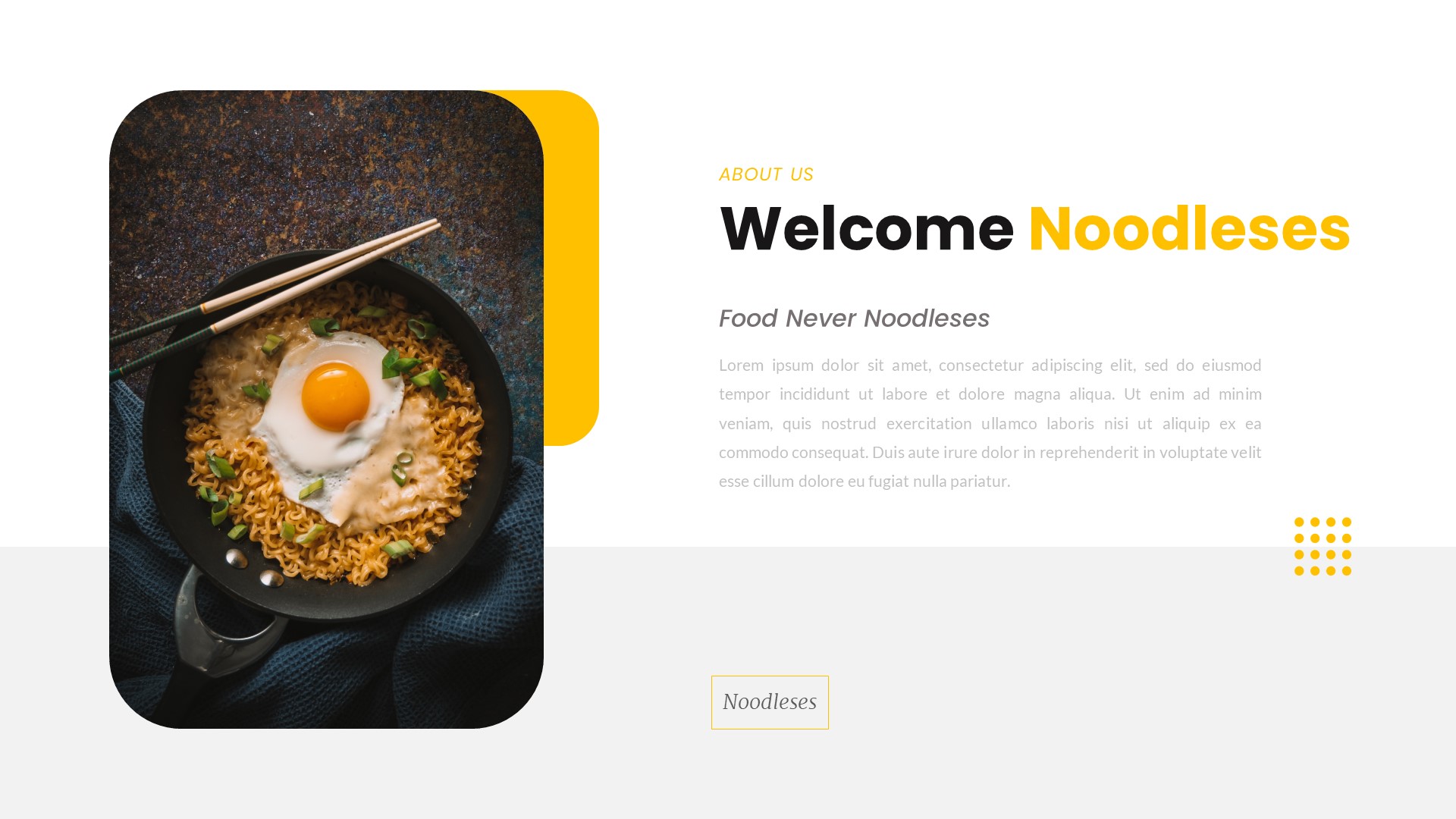 Noodleses – Food PowerPoint Template, Presentation Templates | GraphicRiver