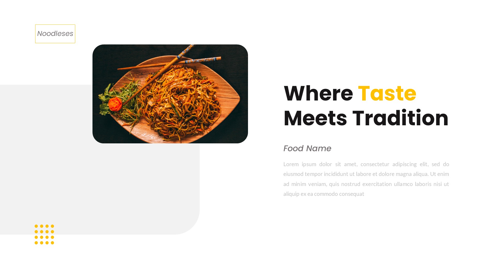 Noodleses – Food PowerPoint Template, Presentation Templates | GraphicRiver