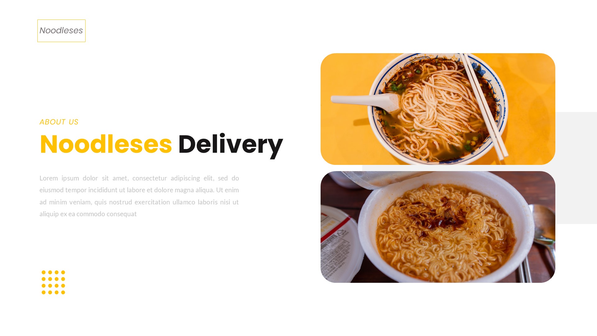 Noodleses – Food PowerPoint Template, Presentation Templates | GraphicRiver