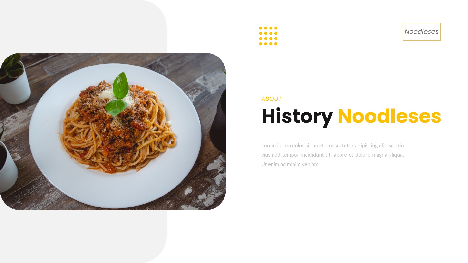 Noodleses – Food PowerPoint Template, Presentation Templates | GraphicRiver