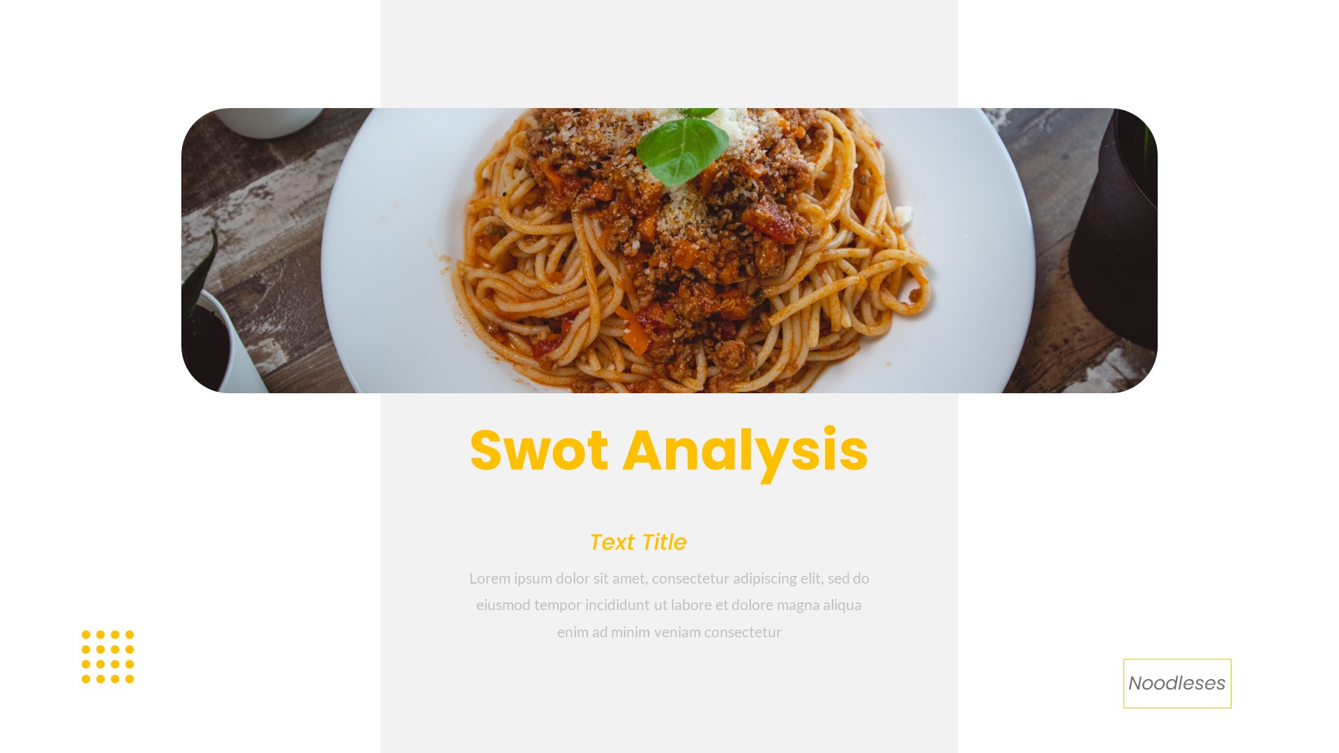 Noodleses – Food PowerPoint Template, Presentation Templates | GraphicRiver