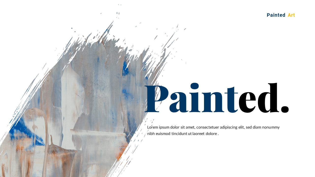 Painted - Creative Painted Art Keynote Template, Presentation Templates