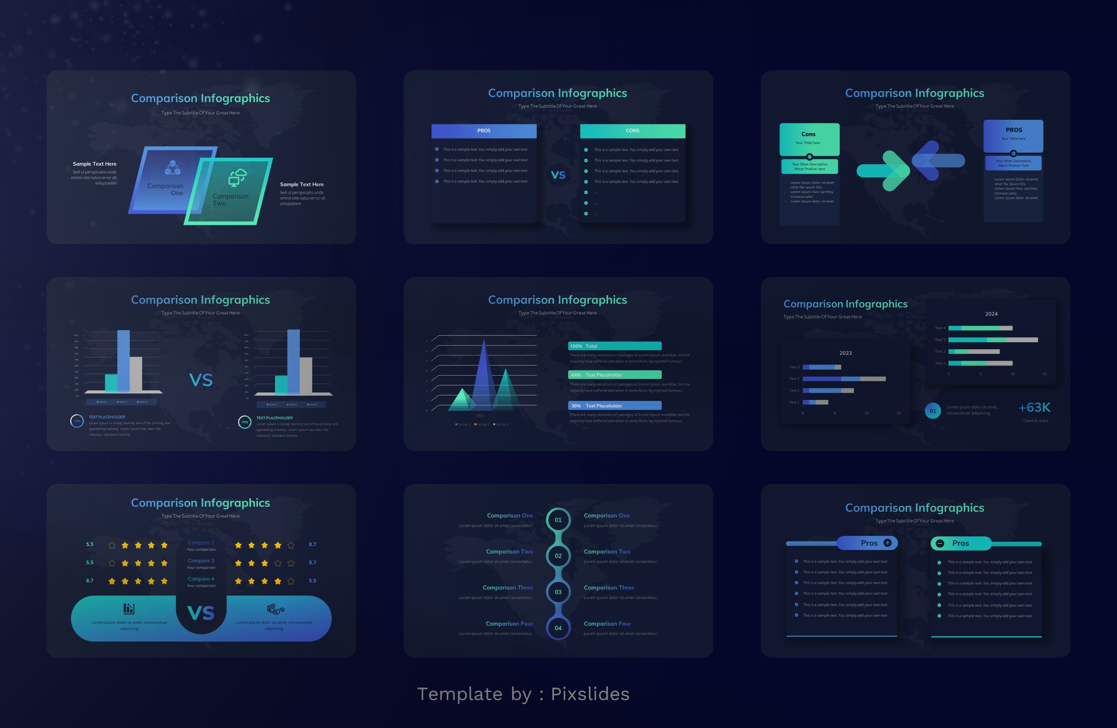 Comparison Infographic PowerPoint Template, Presentation Templates