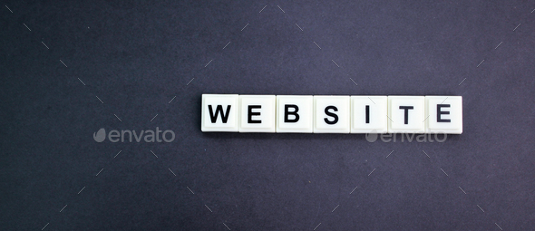 letters of the alphabet with the word website. Stock Photo by fauziEv8