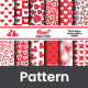 12 Heart repeat pattern set, Vectors | GraphicRiver