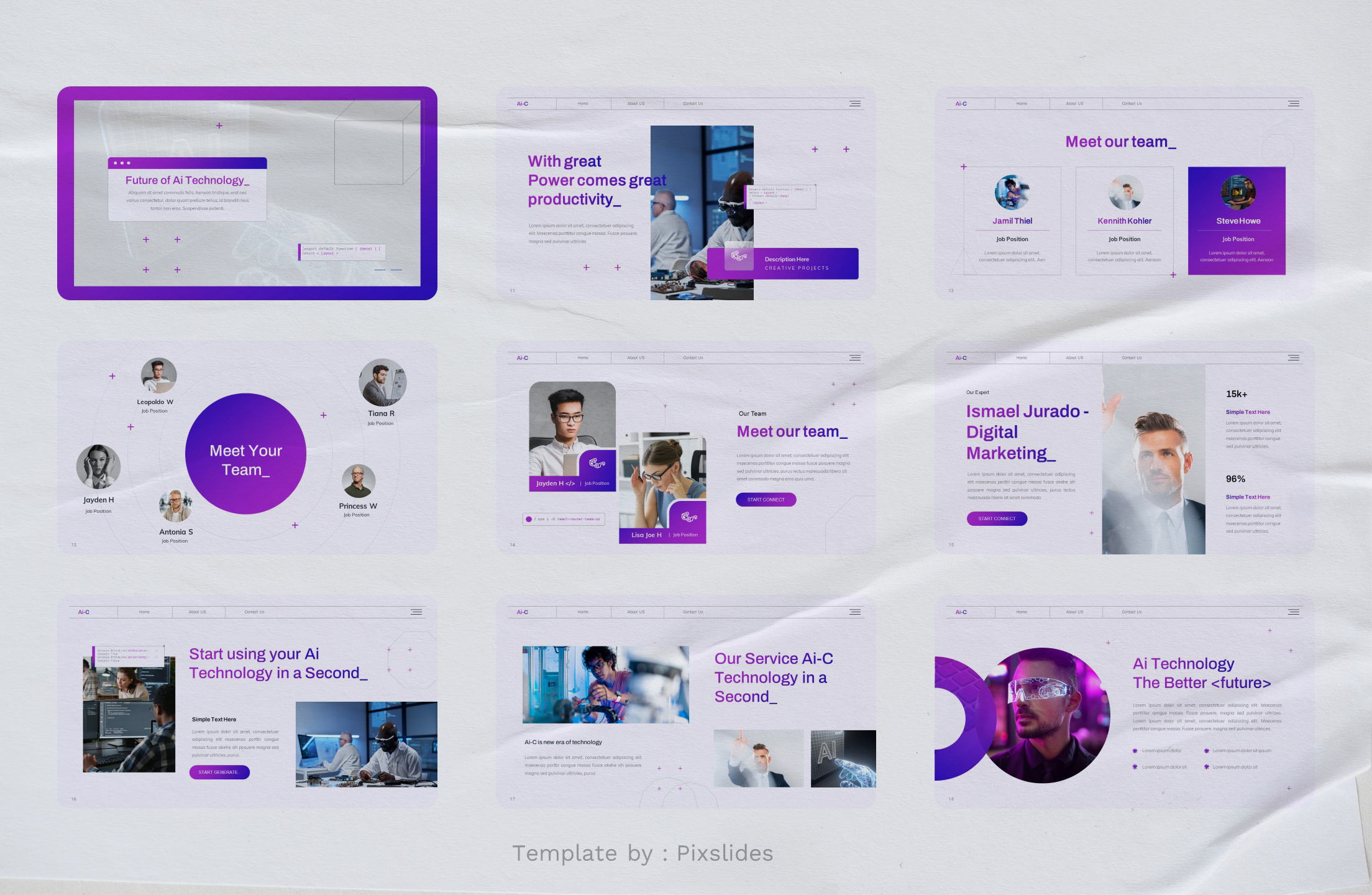 AiCore - Artificial Intelligence Keynote Template, Presentation Templates
