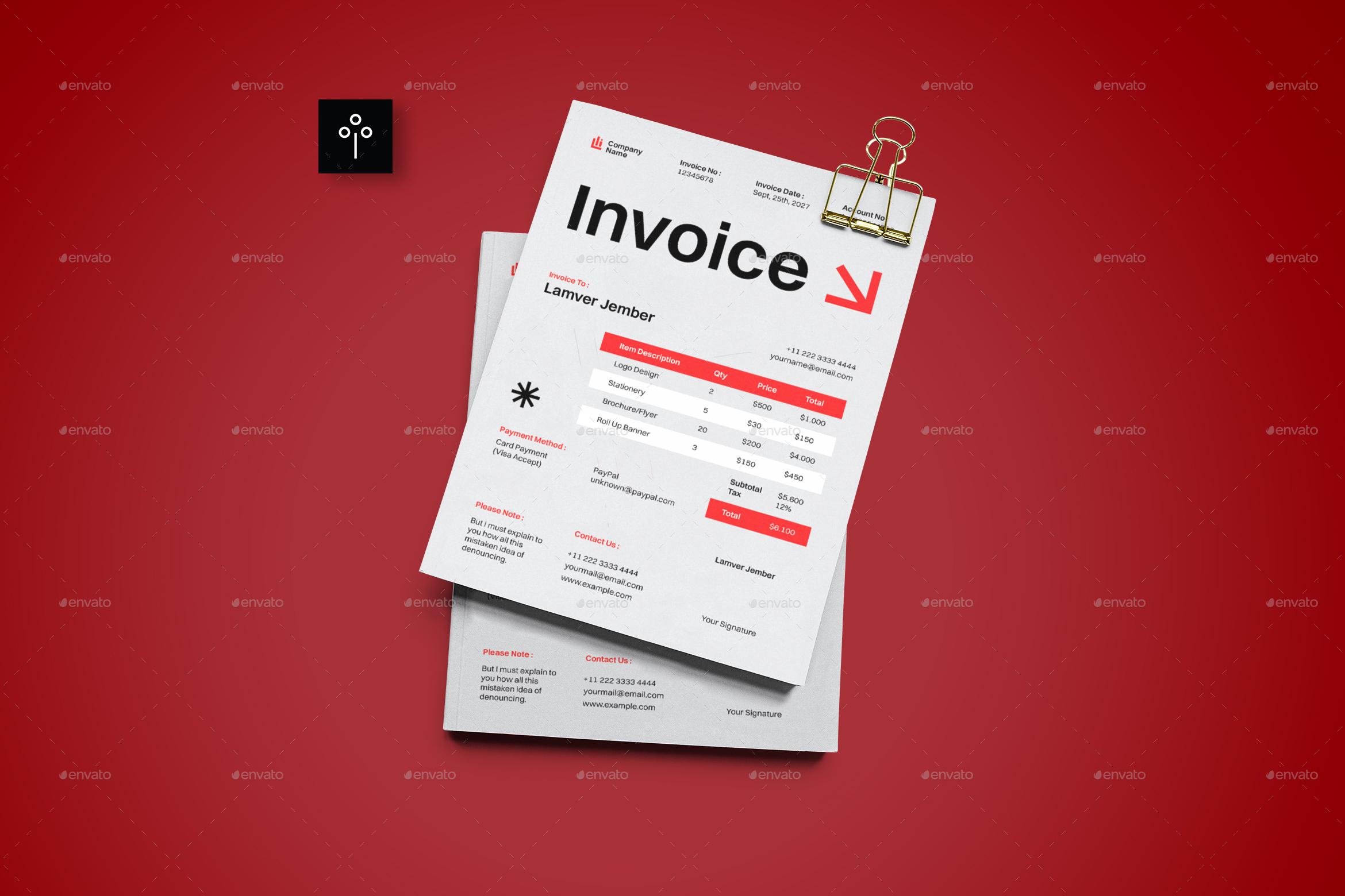 Modern Minimalist Invoice, Print Templates | GraphicRiver