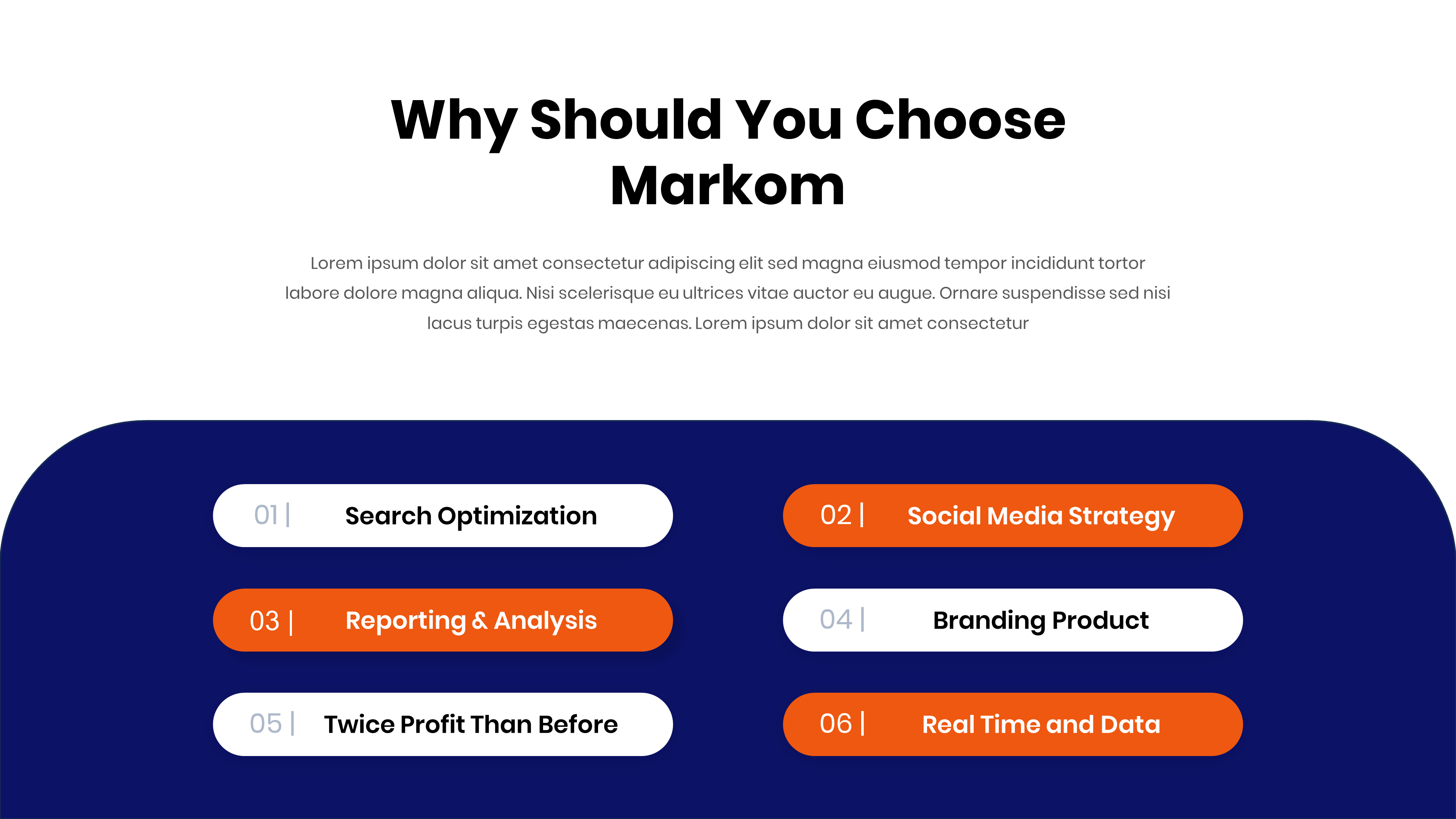 Markom - SEO & Digital Marketing PowerPoint, Presentation Templates