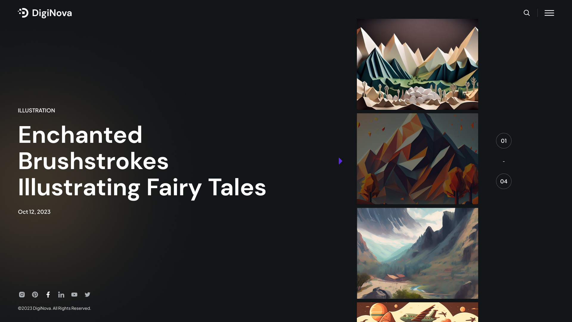 DigiNova - Creative Digital Agency & Portfolio Figma Template by Avitex