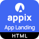 APPIX - Mobile App Landing Page Responsive HTML Template by Kalanidhithemes