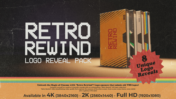 Retro Rewind Logo Pack, After Effects Project Files | VideoHive