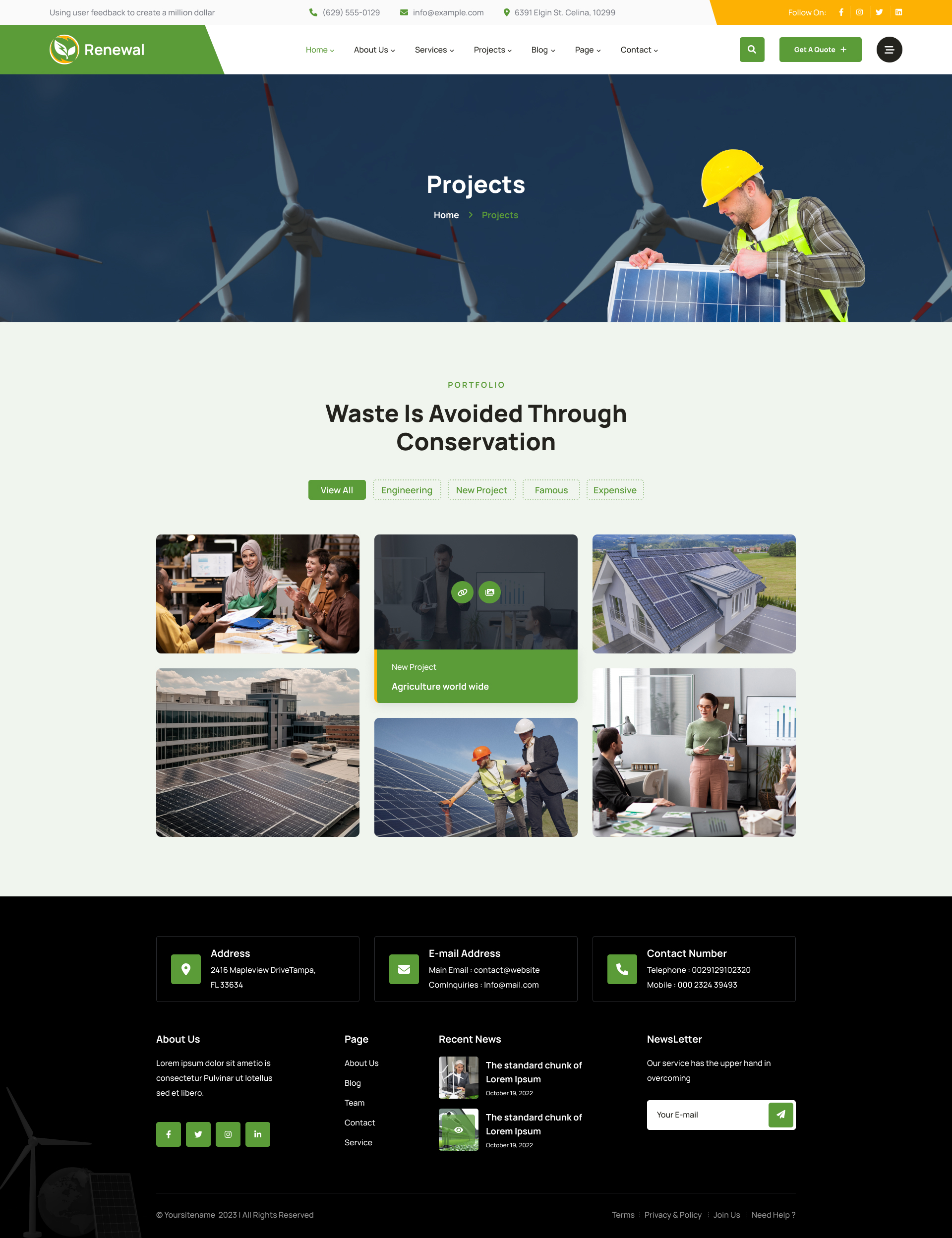 Renewal - Solar & Renewable Energy Figma Template by themepul | ThemeForest