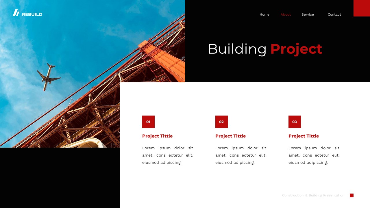 Rebuild - Construction & Building Powerpoint Templates, Presentation ...