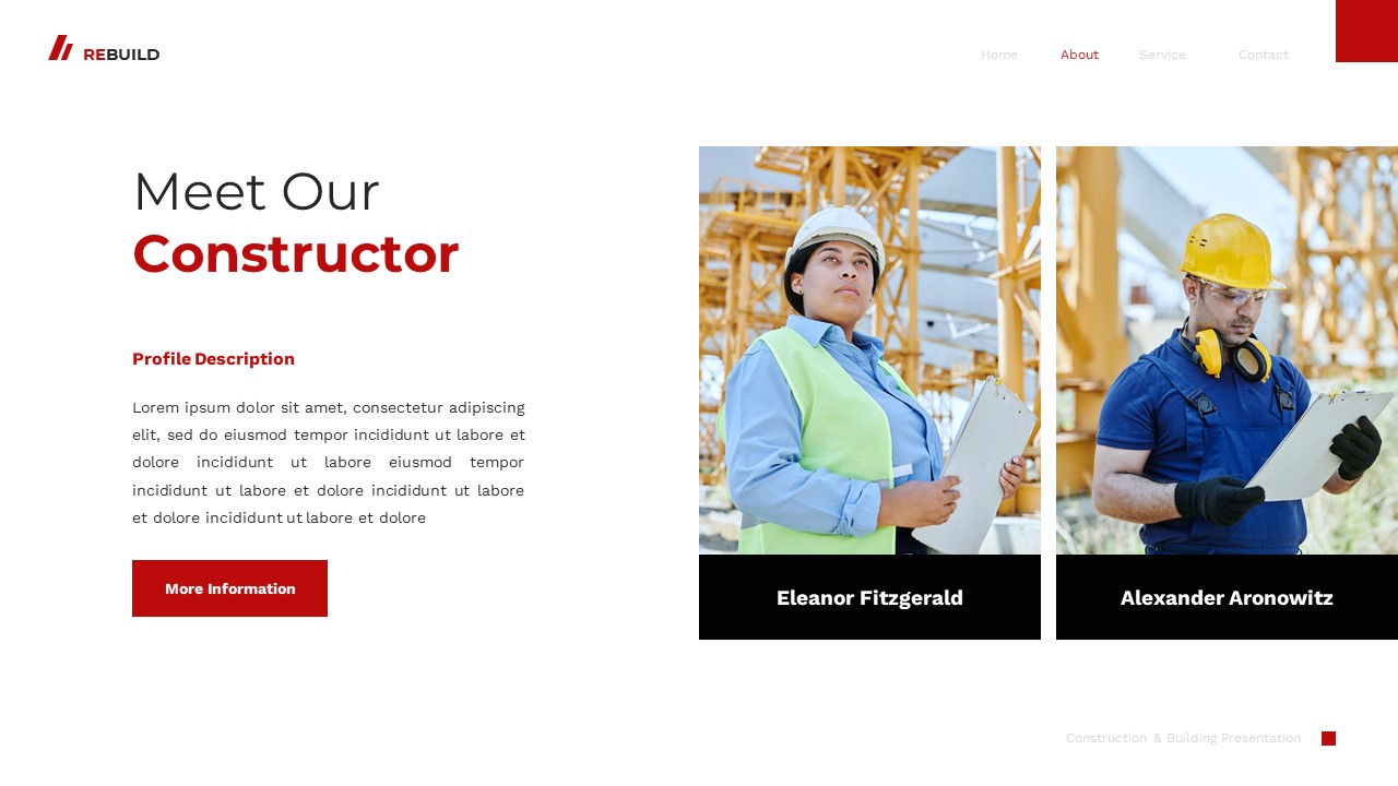 Rebuild - Construction & Building Powerpoint Templates, Presentation ...